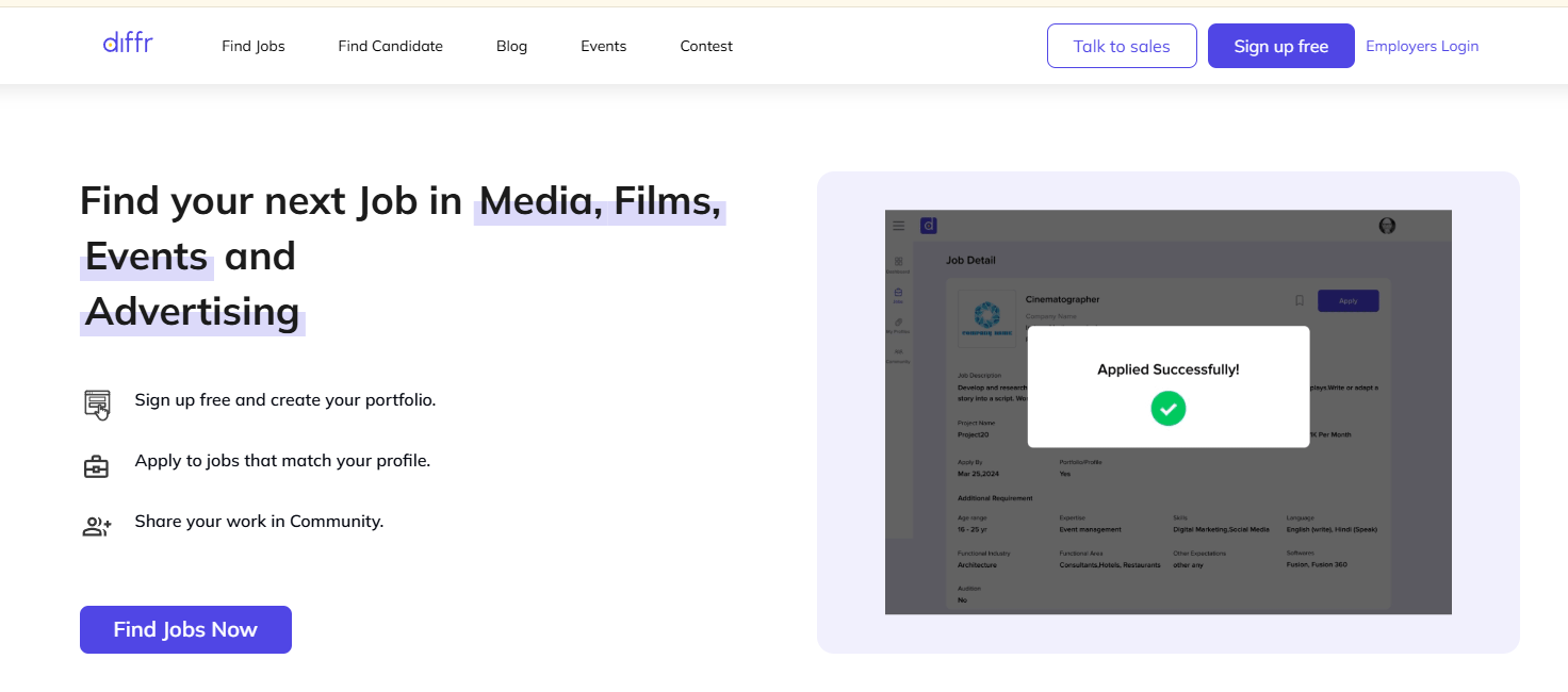 Diffr.co – Your Gateway to Creative Job Opportunities & Networking - OXYGEN