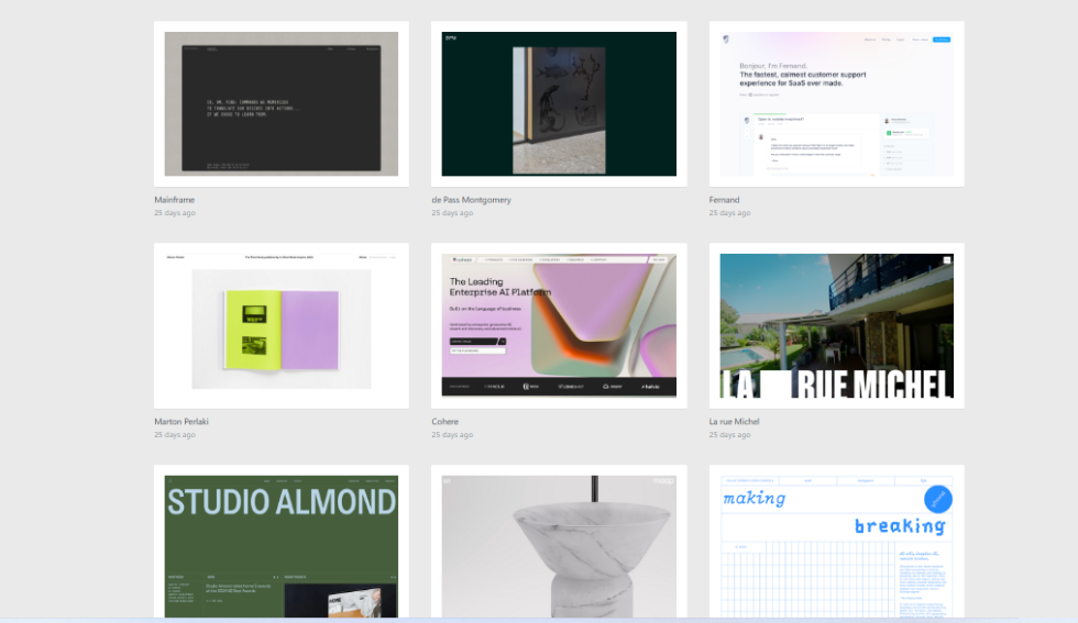 Find Web Design Inspiration on SiteInspire - OXYGEN